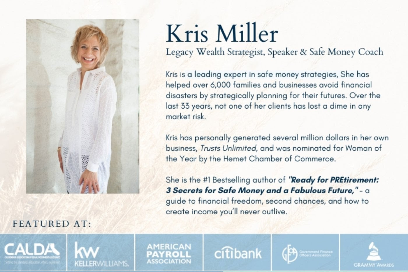 Event Invitation from Create Income You Will Never Outlive — Key ...